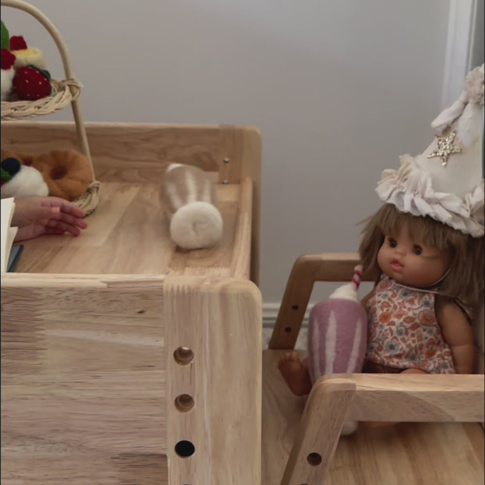 KAYA Adjustable Kids Table and Chairs | Wooden | myduckling NZ